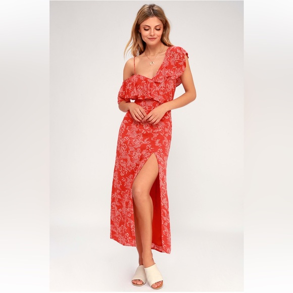 Amuse Society | Dresses | Amuse Society Midnight Flower Red Floral ...